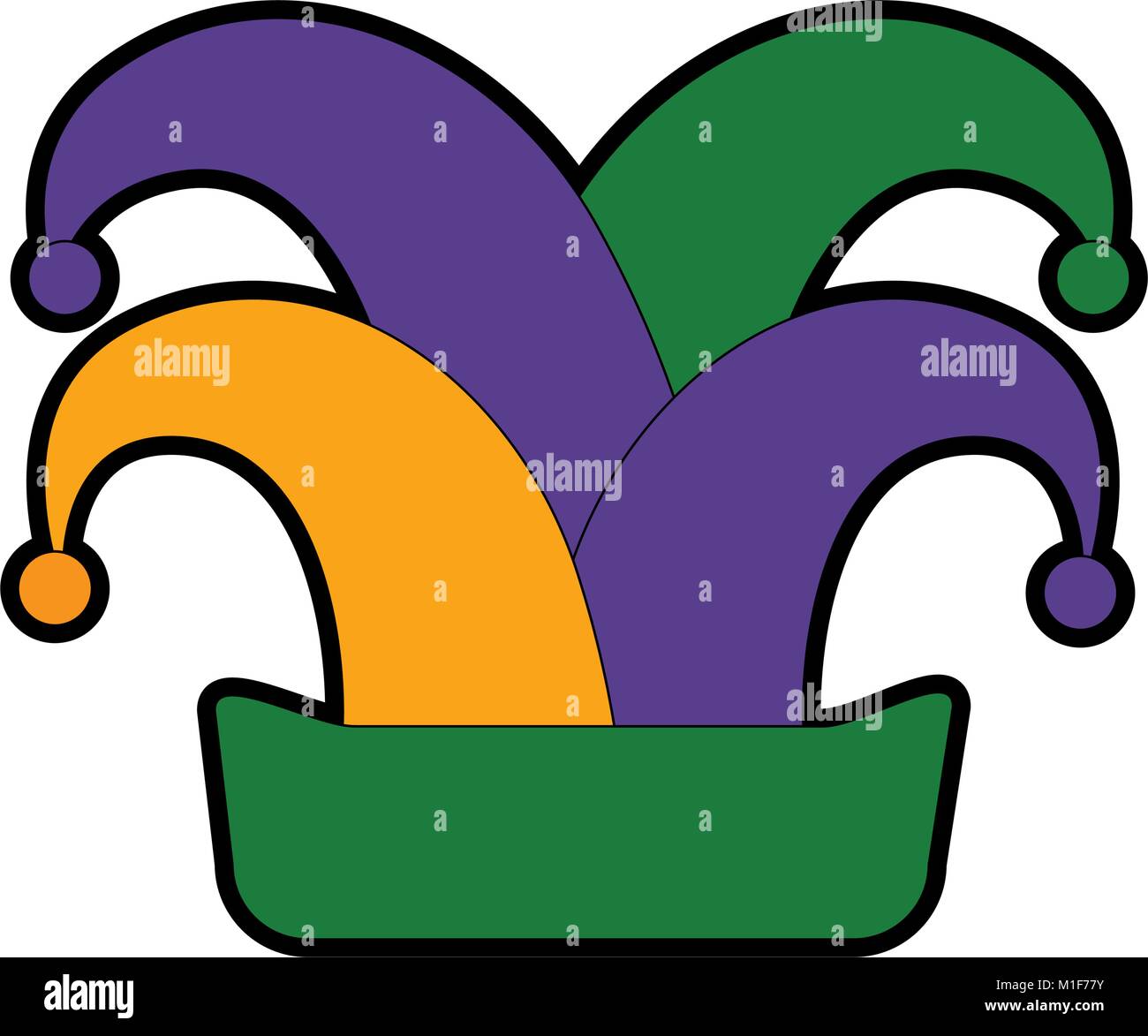Harlequin cap Stock Vector Images - Alamy