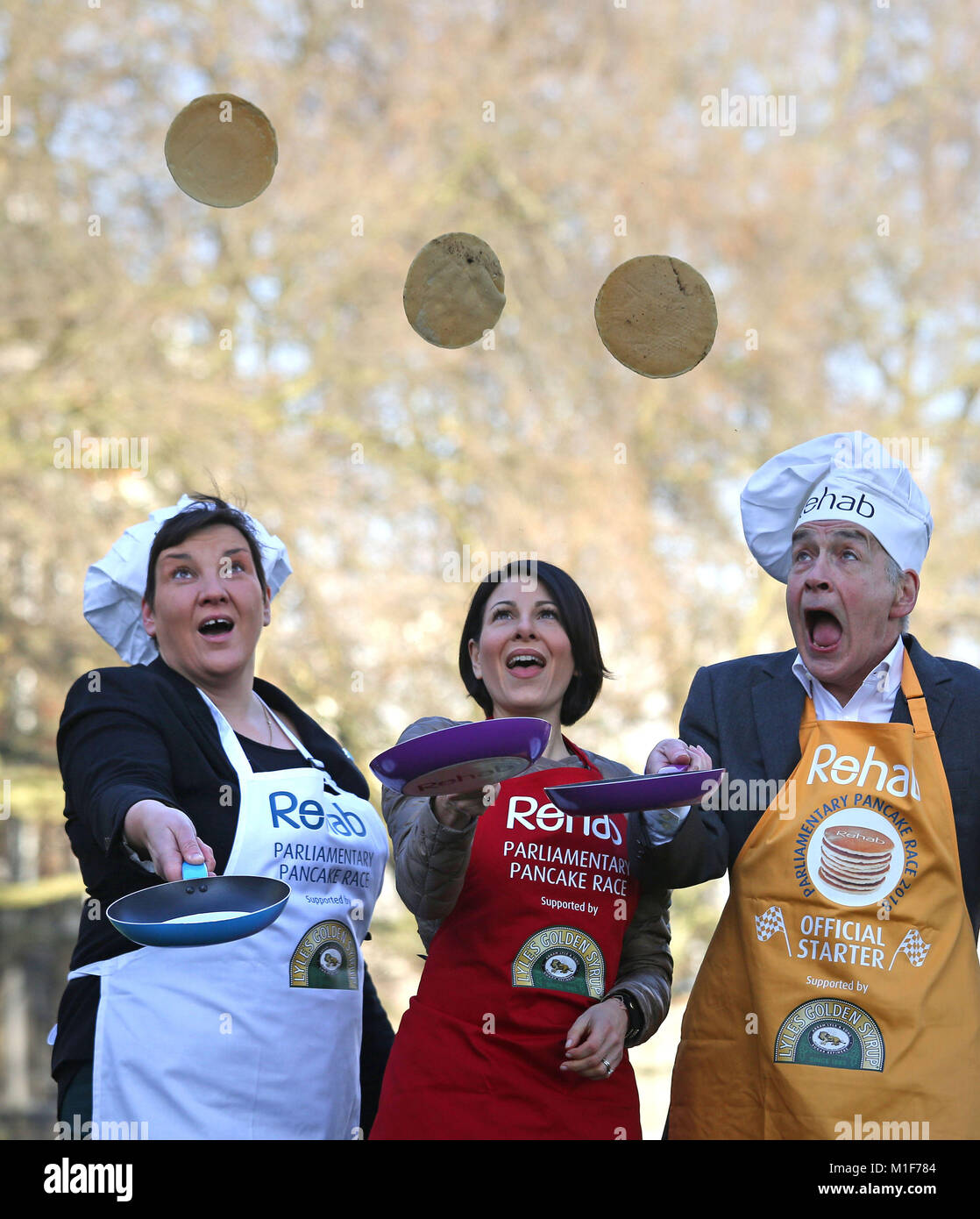 (left to right) Tonia Antoniazzi MP with Lucrezia Millarini and ...