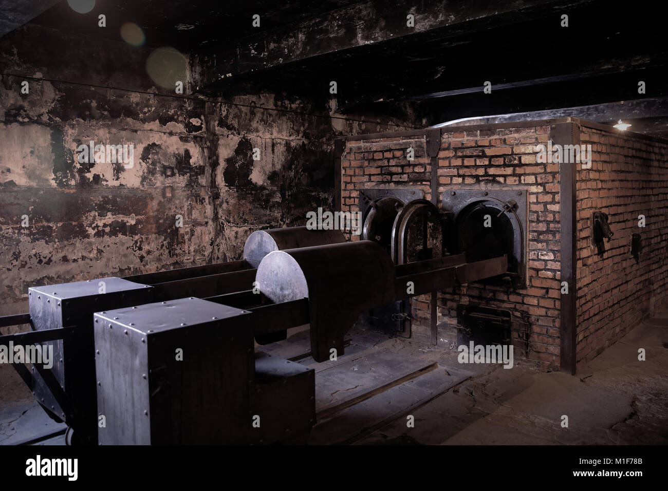Crematorium ovens inside bunker at Auschwitz I Holocaust Memorial ...