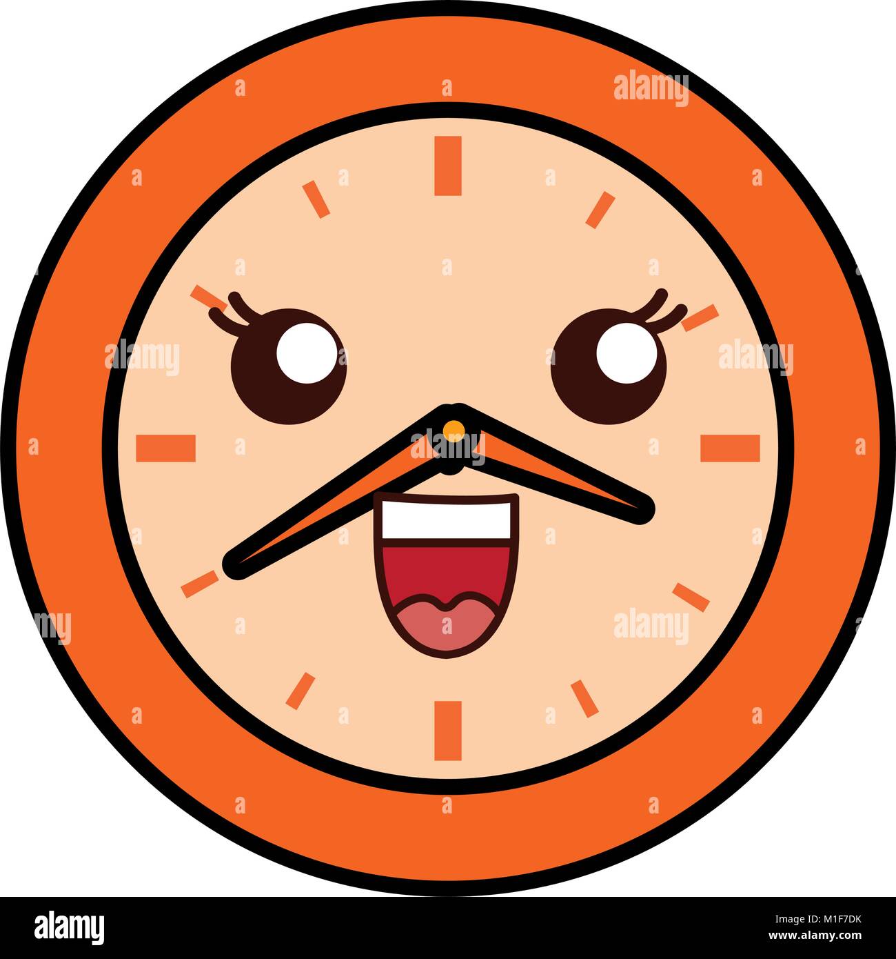 kawaii clock icon Stock Vector Image & Art - Alamy