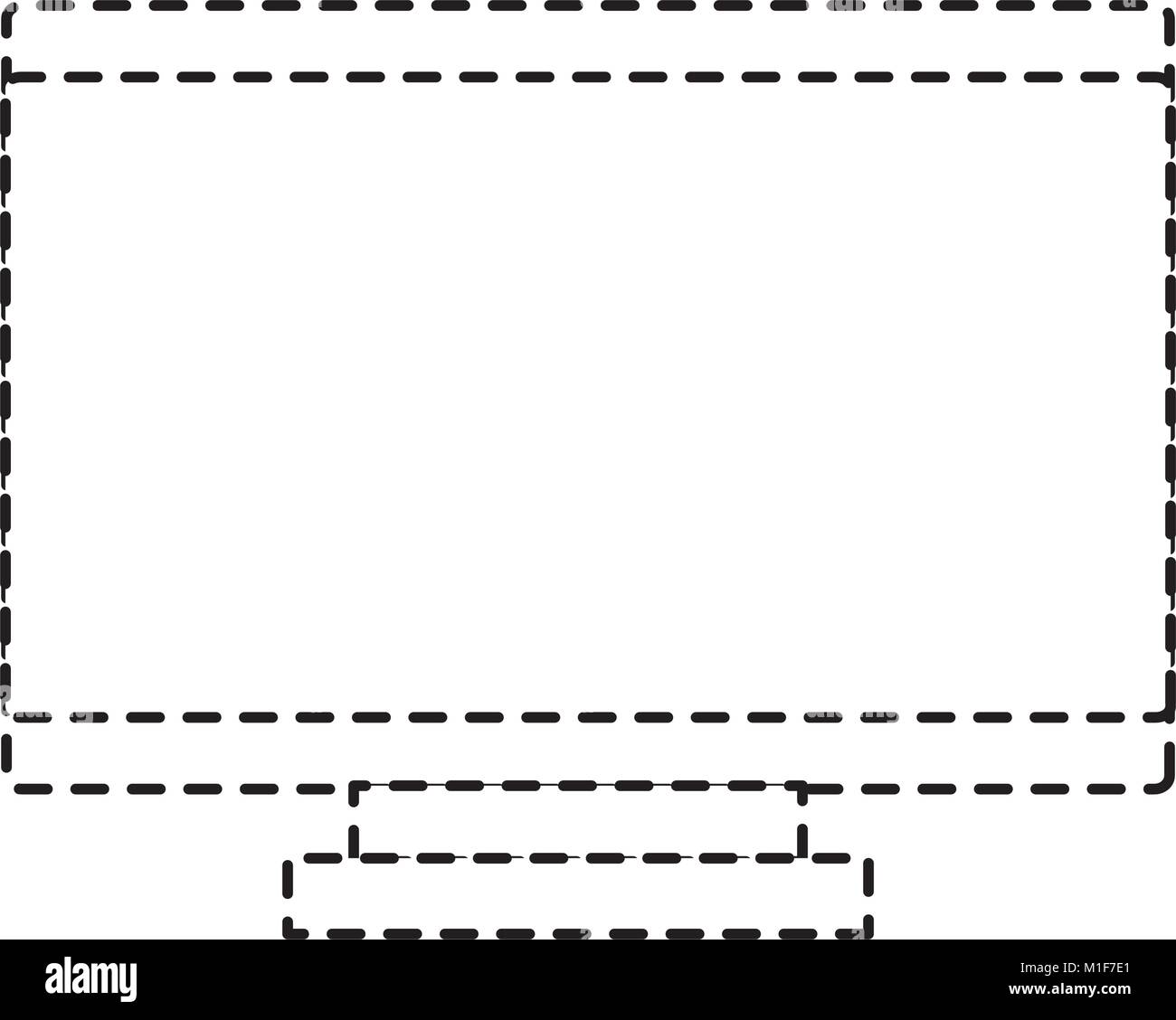 computer monitor screen device blank Stock Vector Image & Art - Alamy