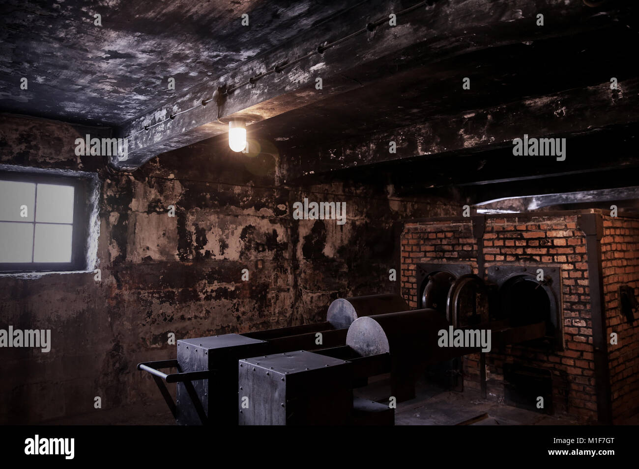 Crematorium ovens inside bunker at Auschwitz I Holocaust Memorial ...
