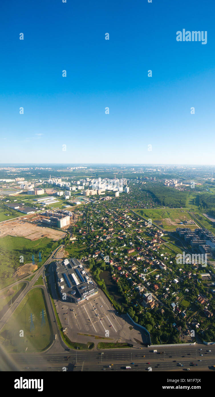 aerial view of european city Stock Photo - Alamy