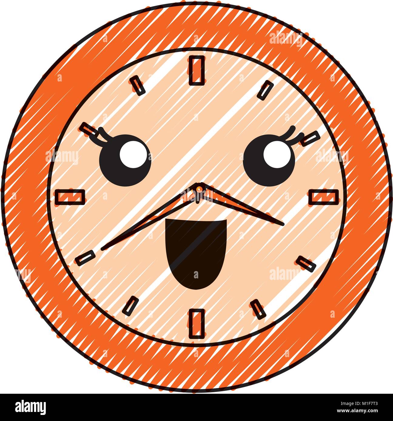 kawaii clock icon Stock Vector Image & Art - Alamy