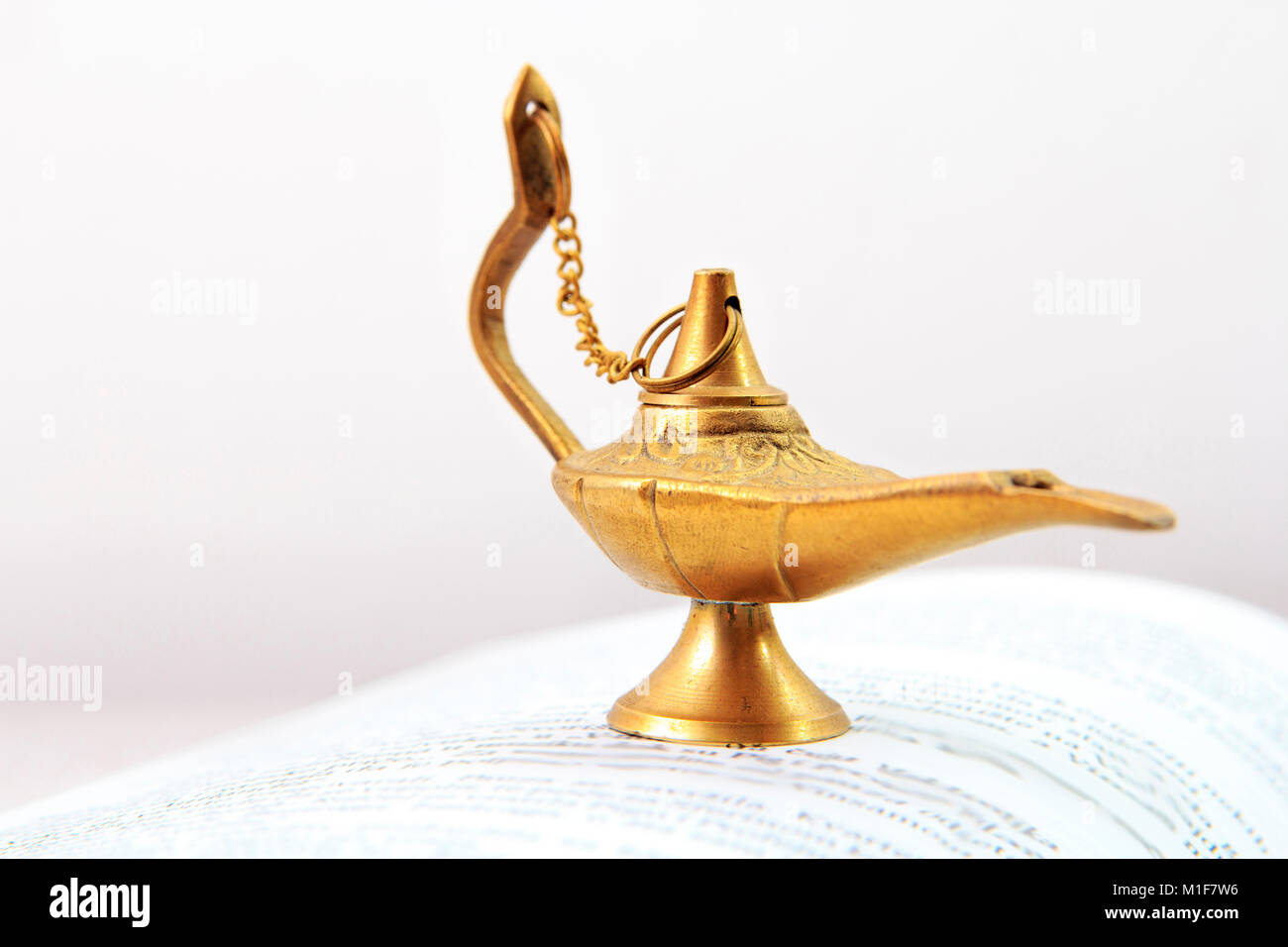 Rub the lamp and make a wish Stock Photo - Alamy
