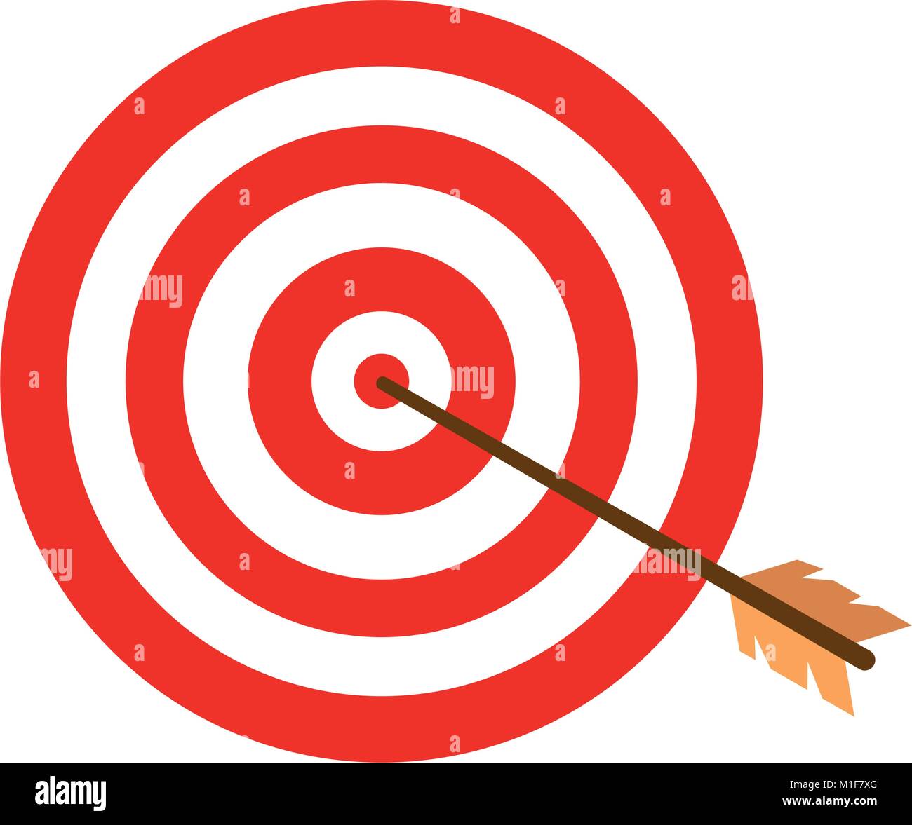 target with arrow icon vector illustration design Stock Vector Image ...