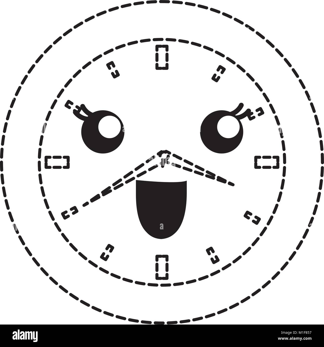kawaii clock icon Stock Vector Image & Art - Alamy