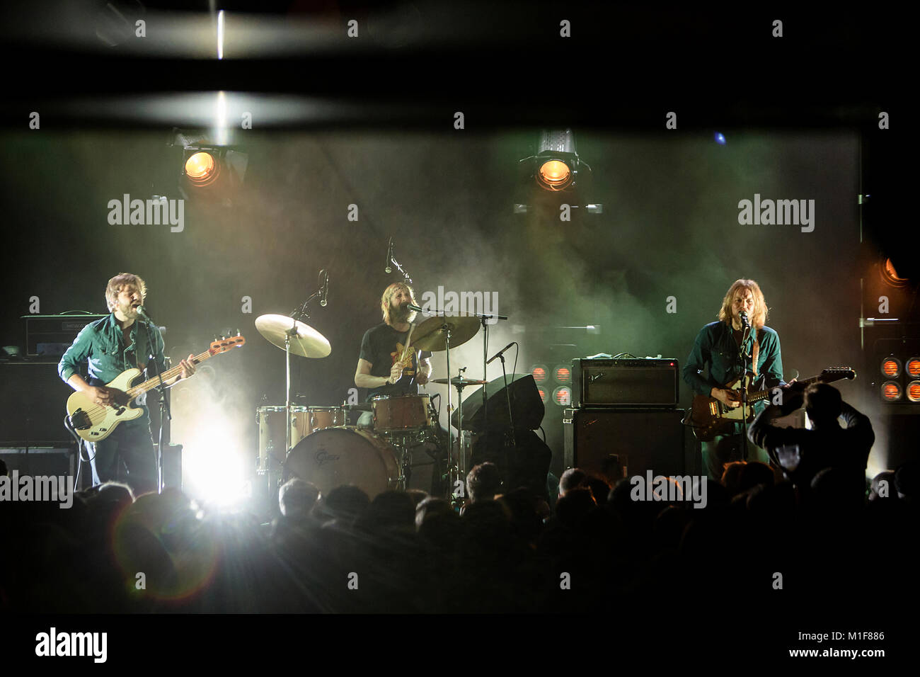 The Norwegian rock band BigBang performs a live concert at USF Verftet ...