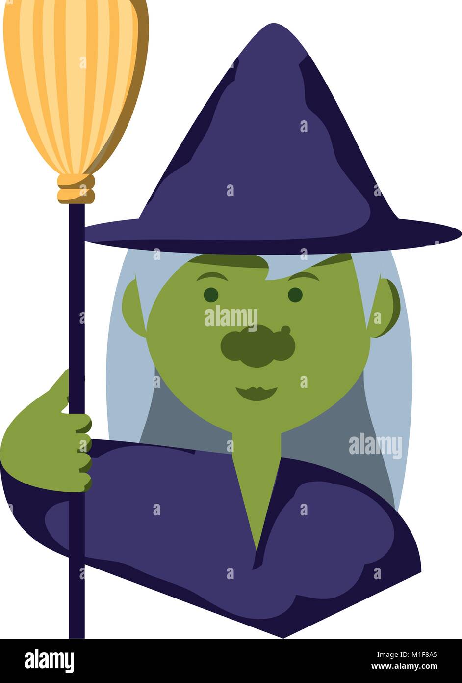 cartoon witch icon Stock Vector Image & Art - Alamy