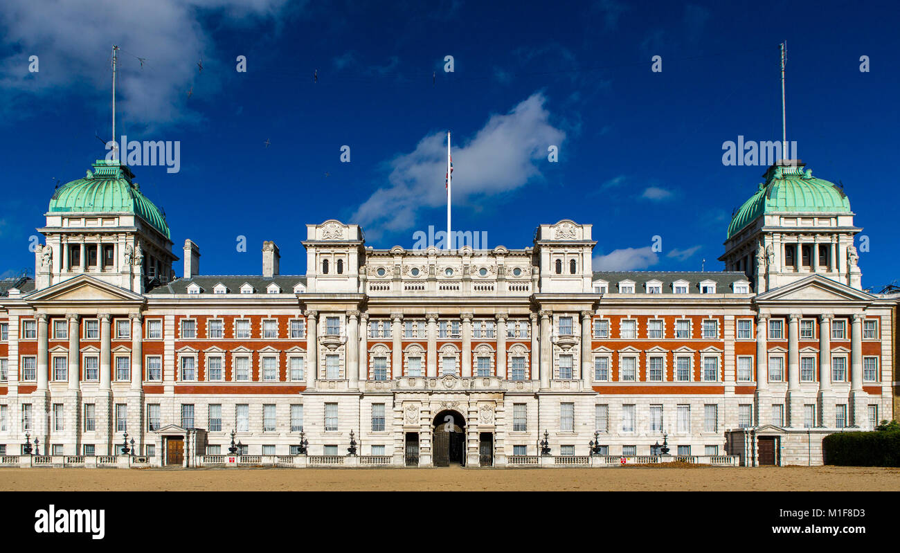 The facade of Admiralty House at Horse Guards Parade, London Stock ...