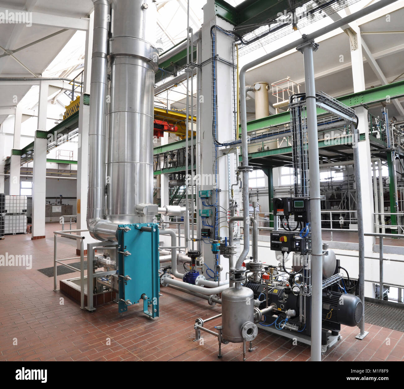 industrial plant: chemical plant with machinery, technology and ...