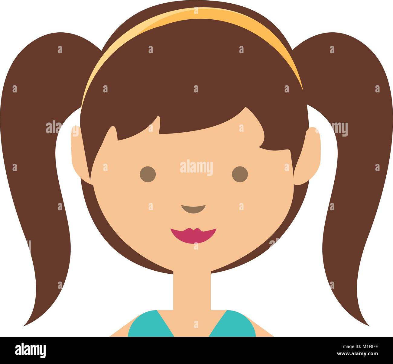 cartoon girl icon image Stock Vector Image & Art - Alamy