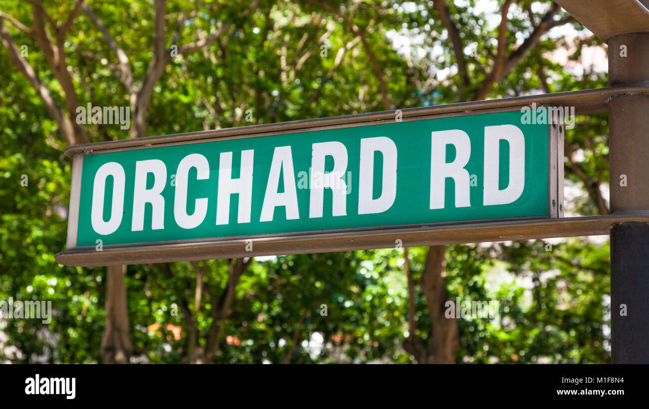 Singapore orchard road trees hi-res stock photography and images - Alamy