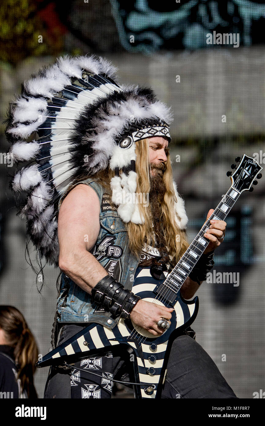 The American heavy metal band Black Label Society performs a live ...