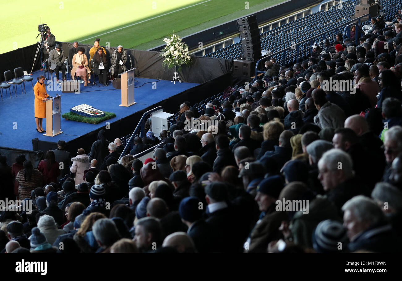 Julia Regis, wife of Cyrille, during the memorial service for Cyrille ...