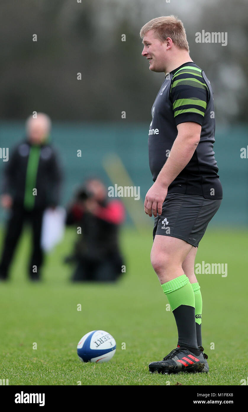 Ireland's John Ryan during the training session at Carton House ...