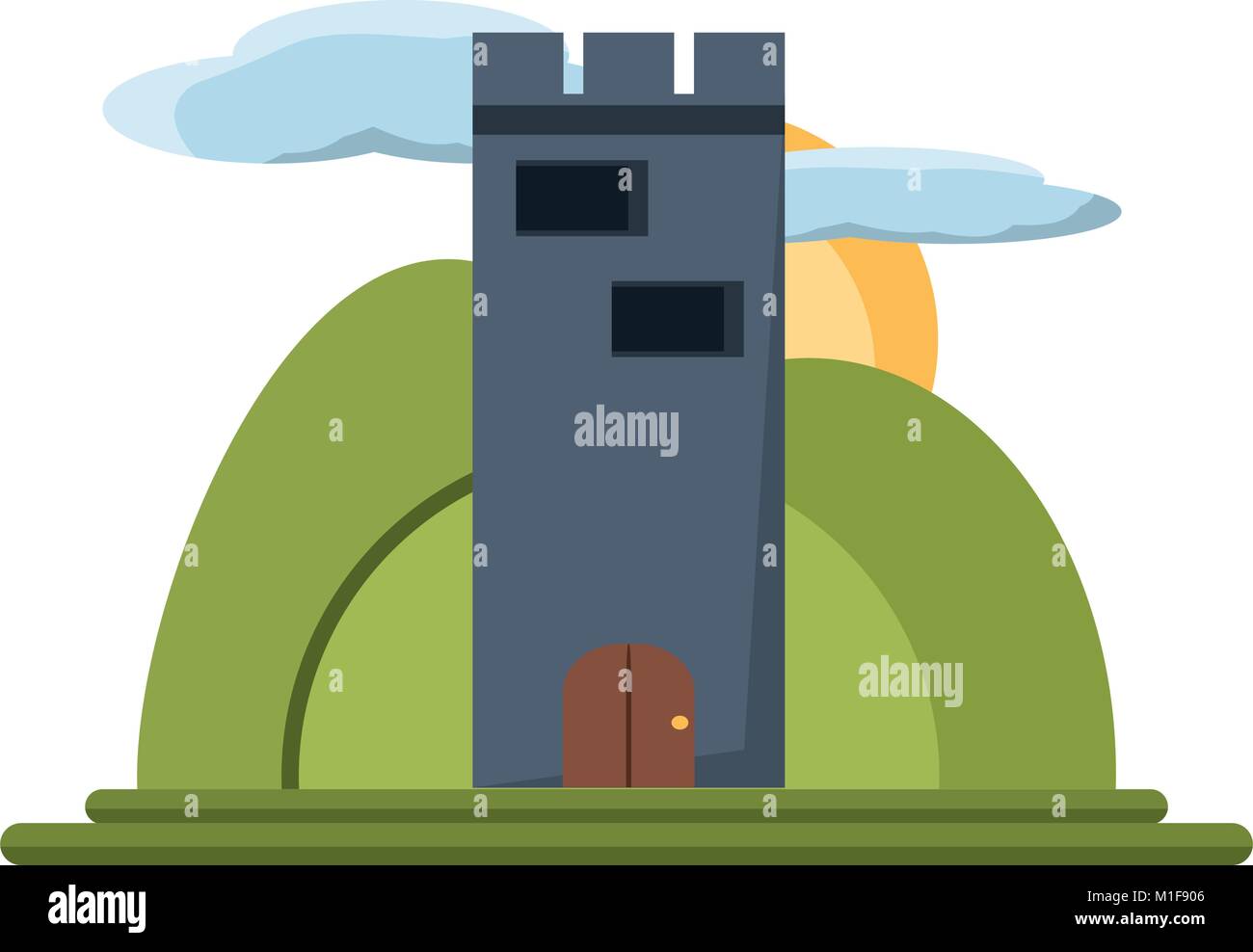 Medieval castle tower icon Stock Vector Image & Art - Alamy