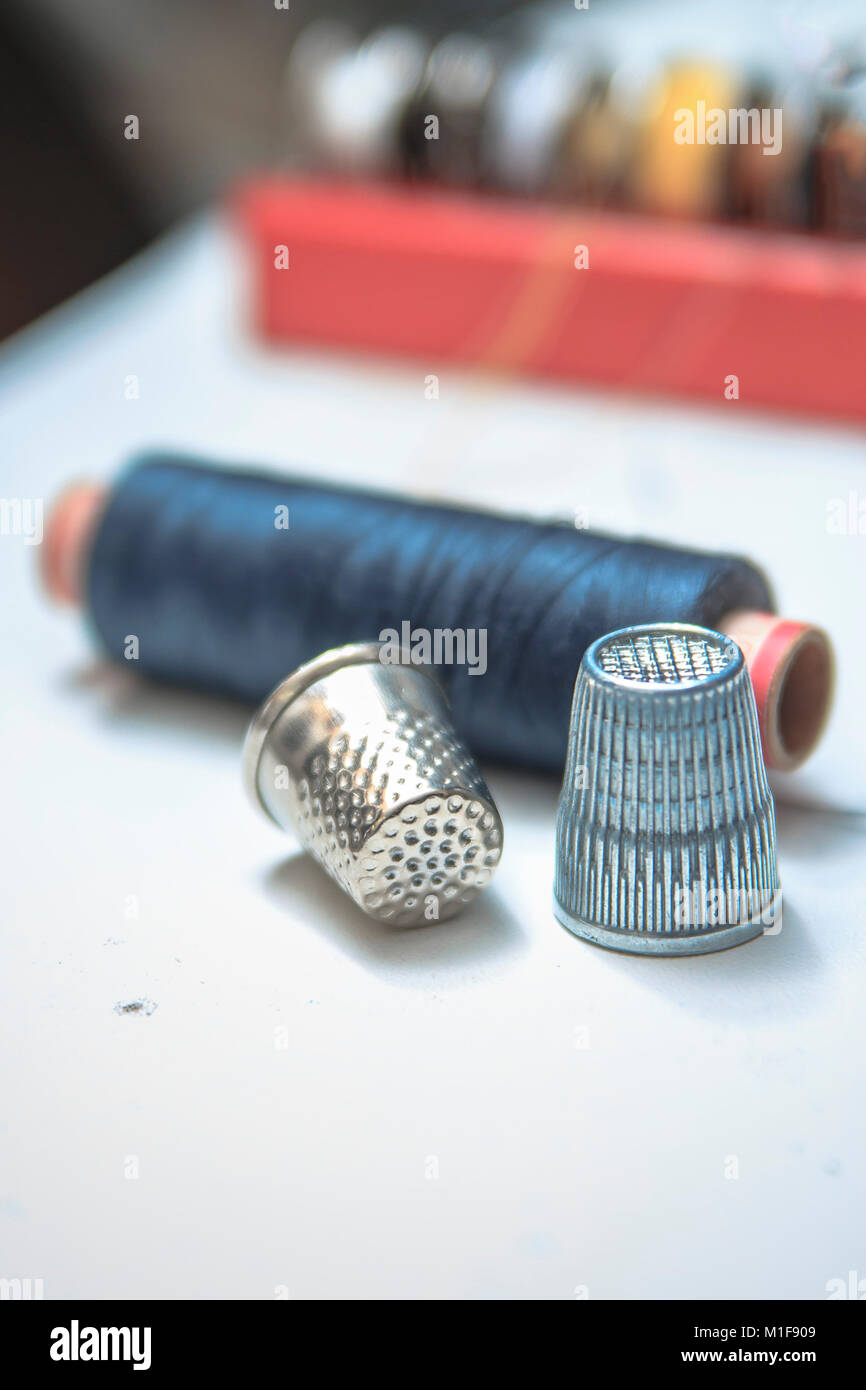 Tailor's tools and accessories Stock Photo - Alamy