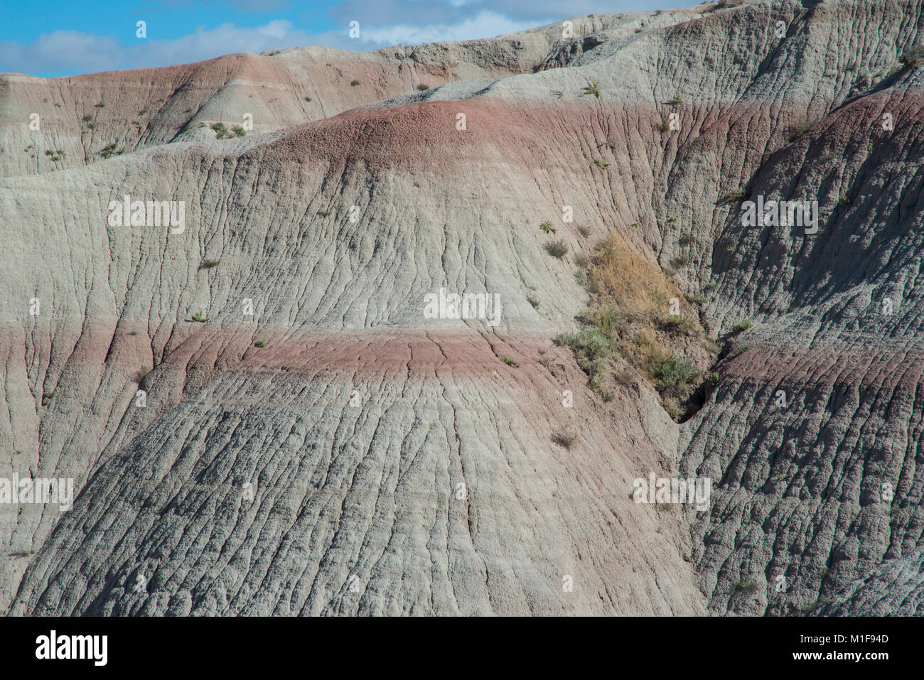 Geographic features in Badlands National Park Stock Photo - Alamy
