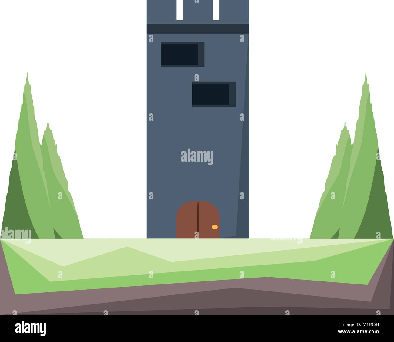 Medieval castle tower icon Stock Vector Image & Art - Alamy