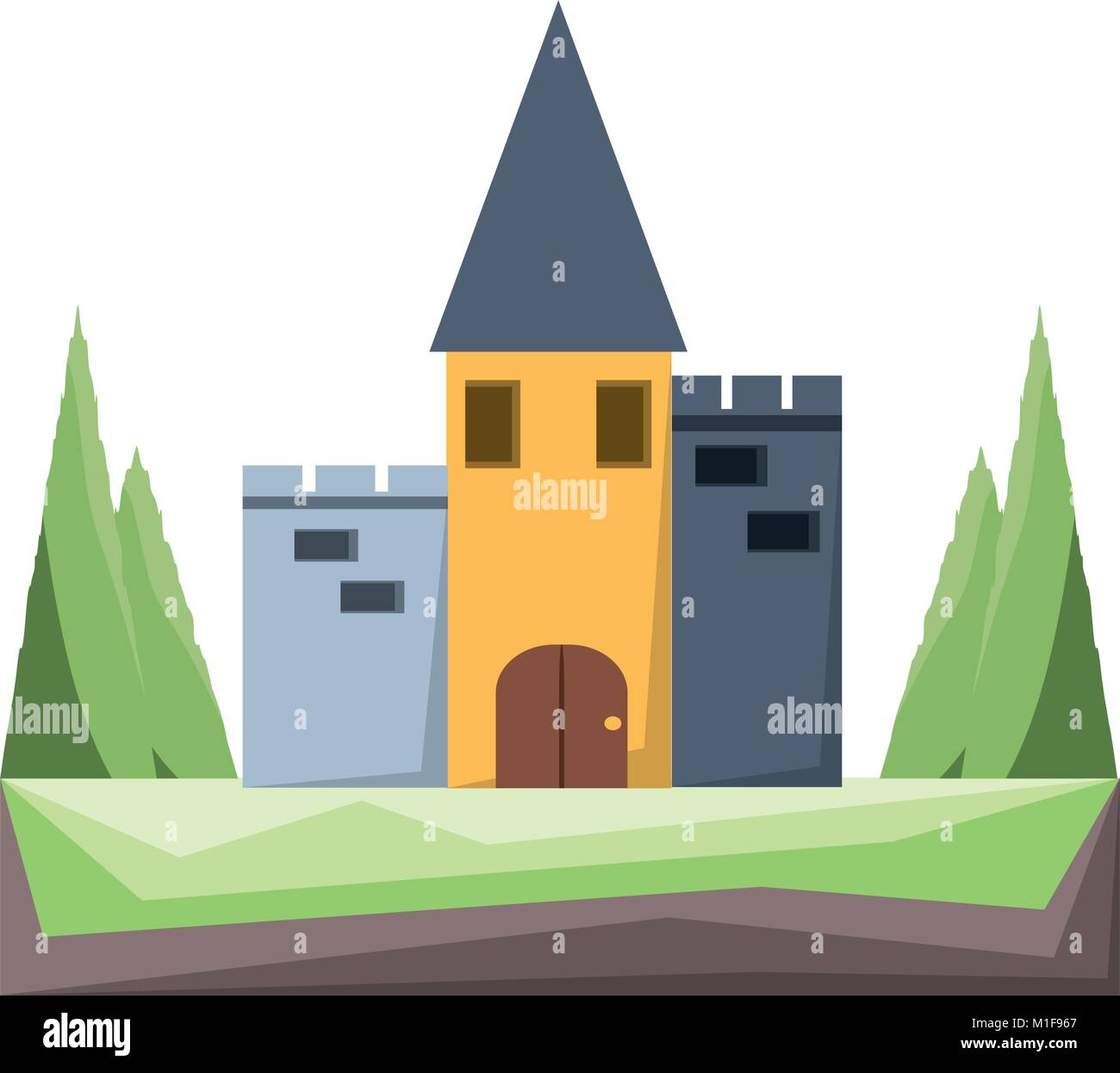 Medieval castle design Stock Vector Image & Art - Alamy