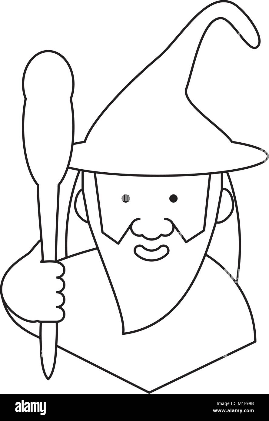 cartoon wizard icon Stock Vector Image & Art - Alamy