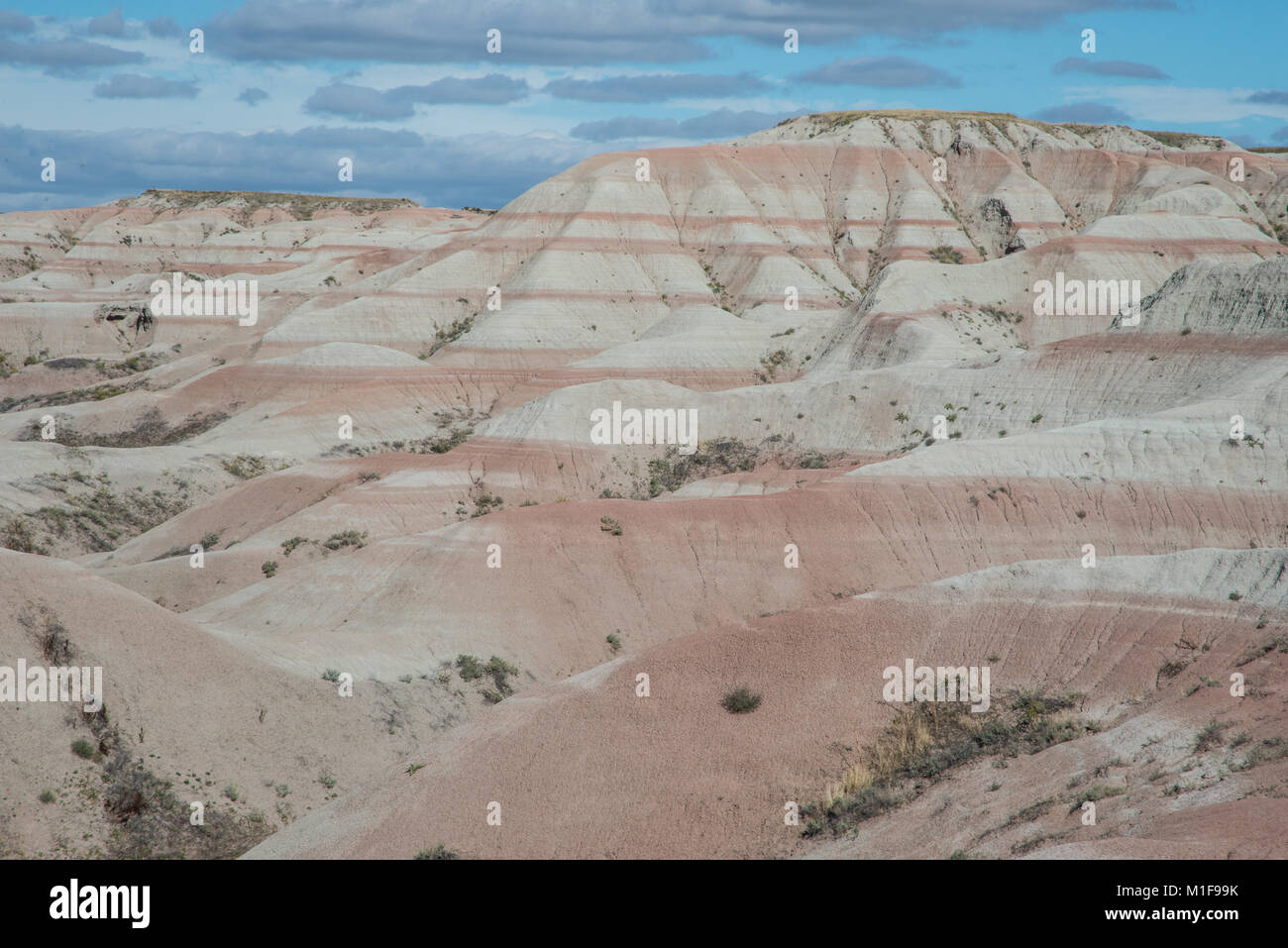 Geographic features in Badlands National Park Stock Photo - Alamy