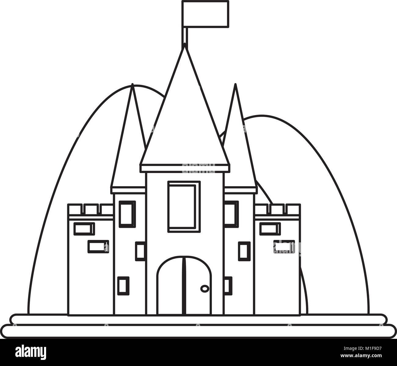 Medieval castle design Stock Vector Image & Art - Alamy
