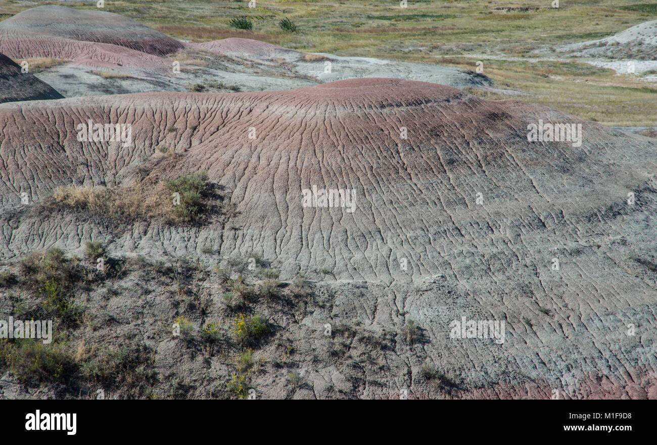 Geographic features in Badlands National Park Stock Photo - Alamy