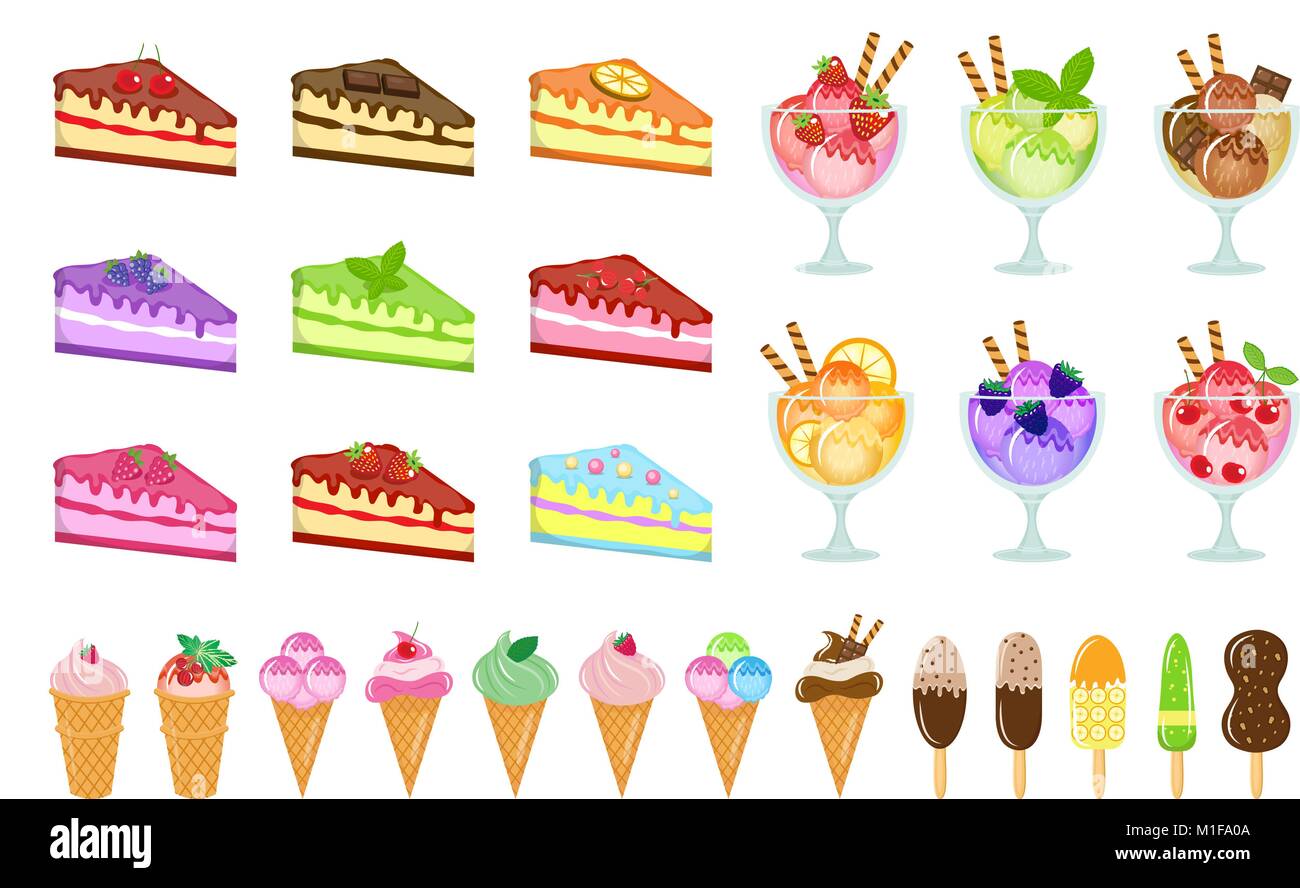 Pastry in cake glass Stock Vector Images - Alamy