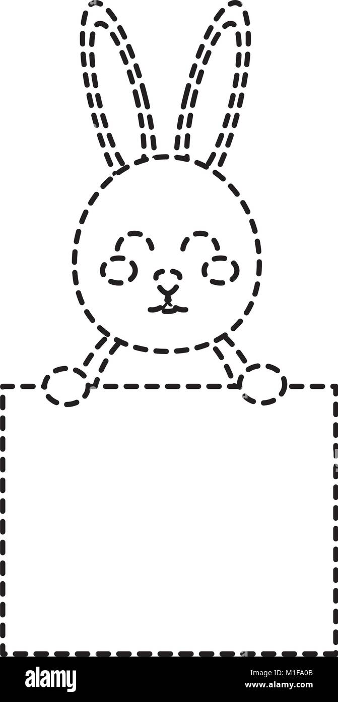 Cute rabbit cartoon blank board hi-res stock photography and images - Alamy