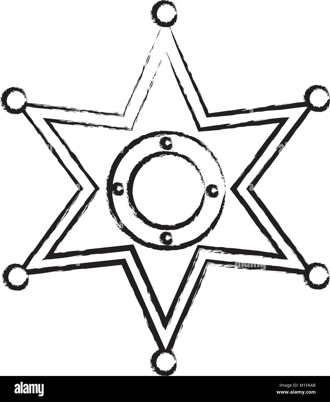 sheriff star icon image Stock Vector Image & Art - Alamy