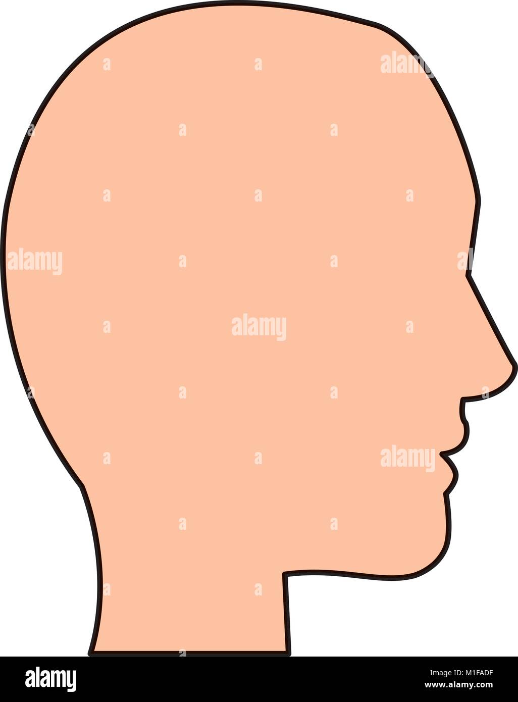 human head profile character man Stock Vector Image & Art - Alamy