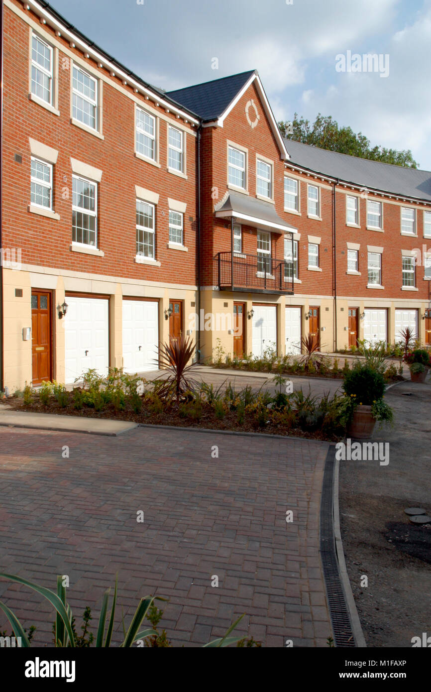Modern style terrace town house property development Stock Photo - Alamy