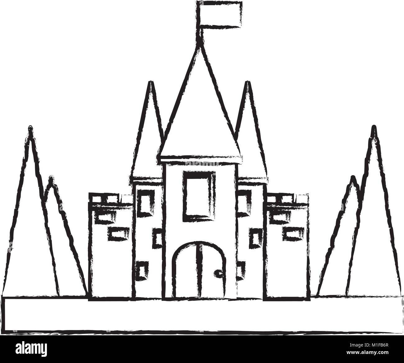 Medieval castle design Stock Vector Image & Art - Alamy