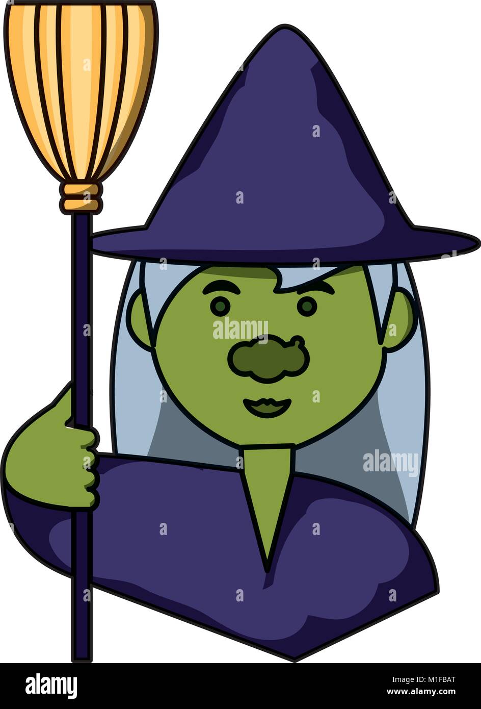 cartoon witch icon Stock Vector Image & Art - Alamy