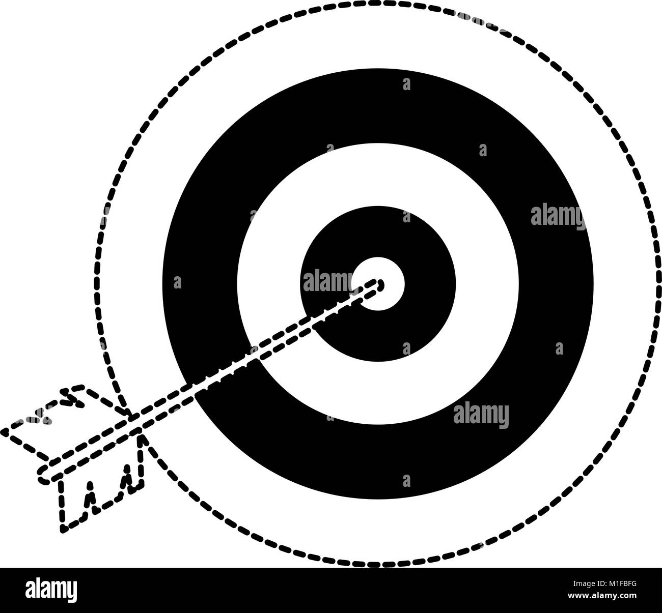 target with arrow icon Stock Vector Image & Art - Alamy