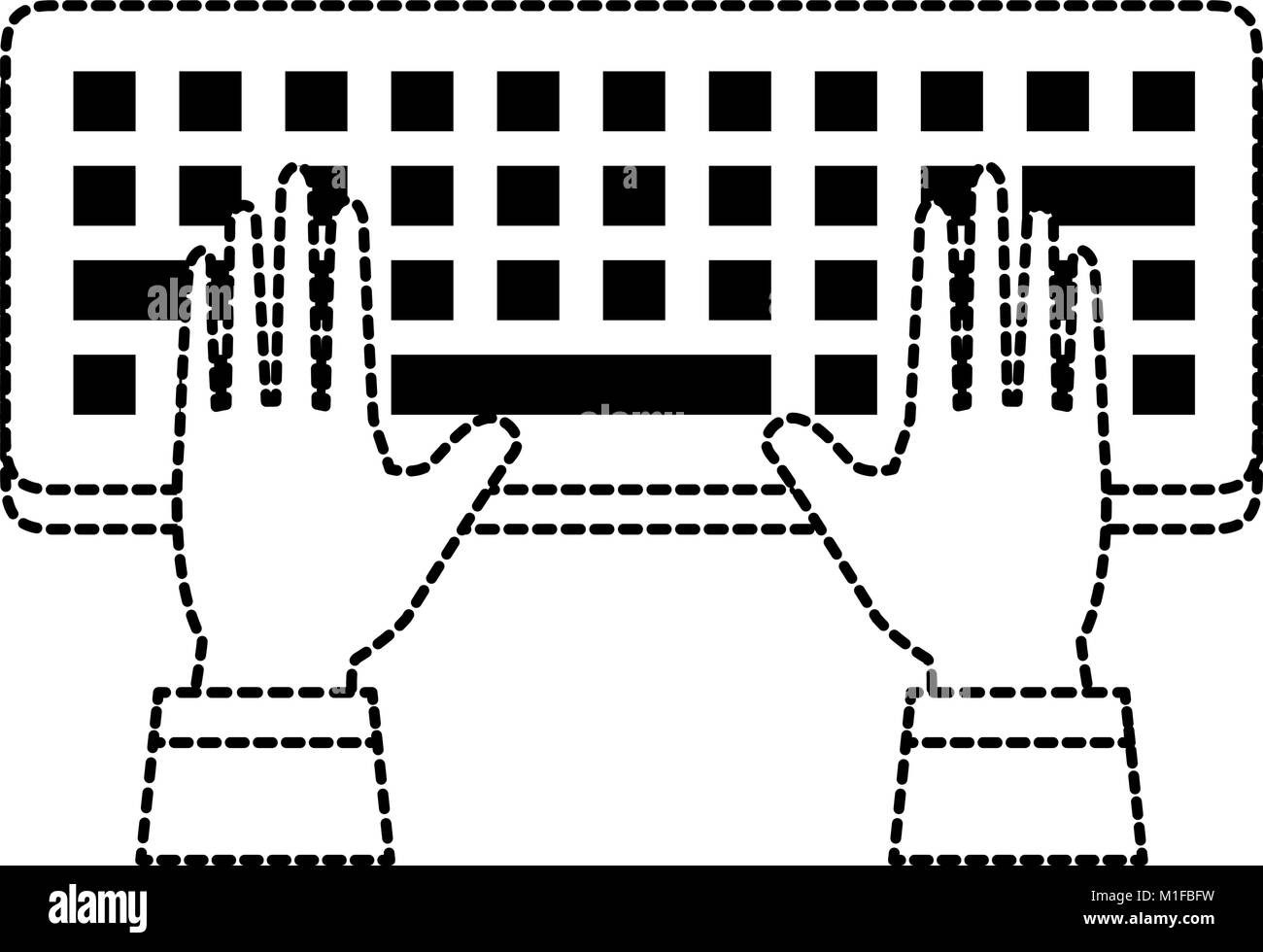 Typing keyboard detail Black and White Stock Photos & Images - Alamy