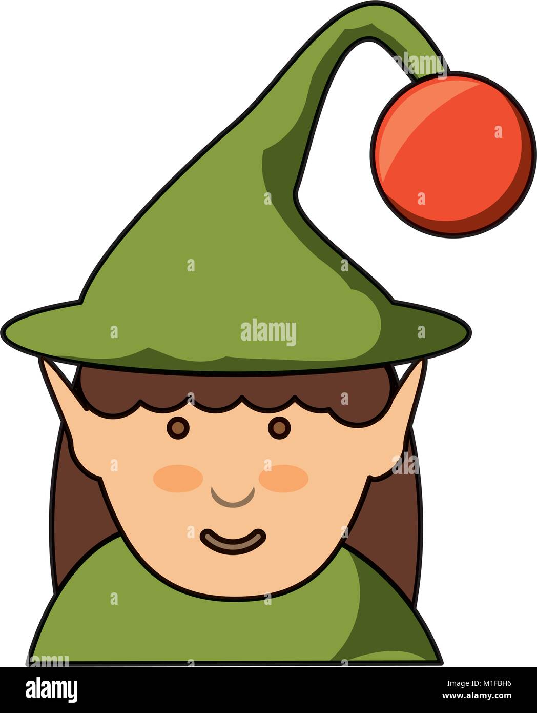 elf girl icon Stock Vector Image & Art - Alamy