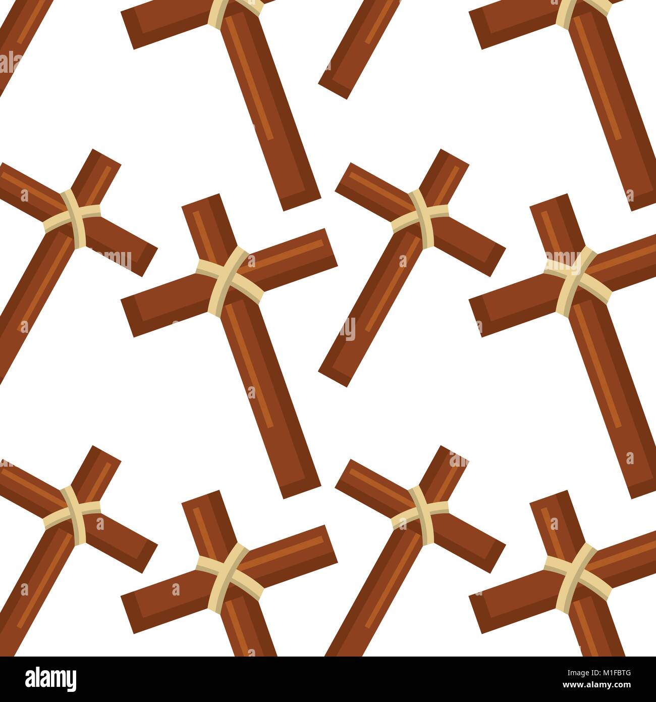 seamless pattern sacred cross catholic symbol Stock Vector Image & Art ...