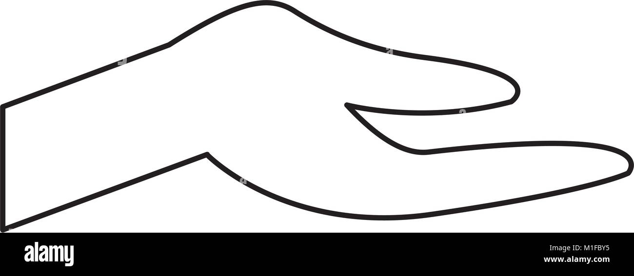 human hand extended open help gesture Stock Vector Image & Art - Alamy