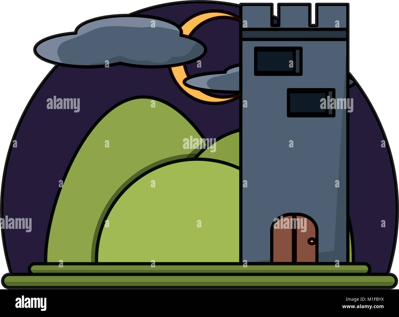 Medieval castle tower icon Stock Vector Image & Art - Alamy