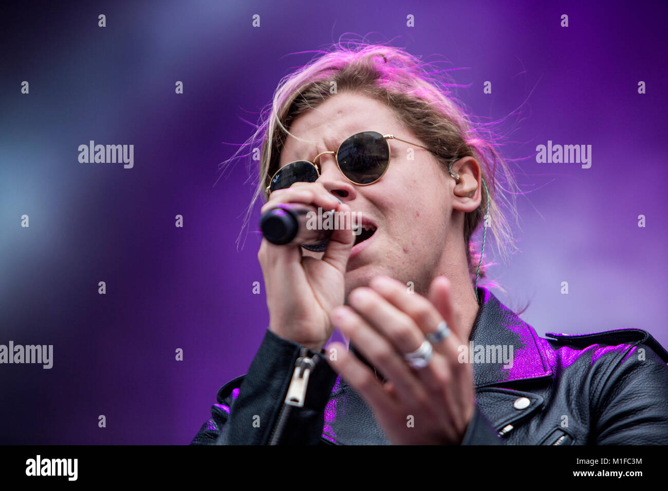 The Australian singer and songwriter Conrad Sewell performs a live ...