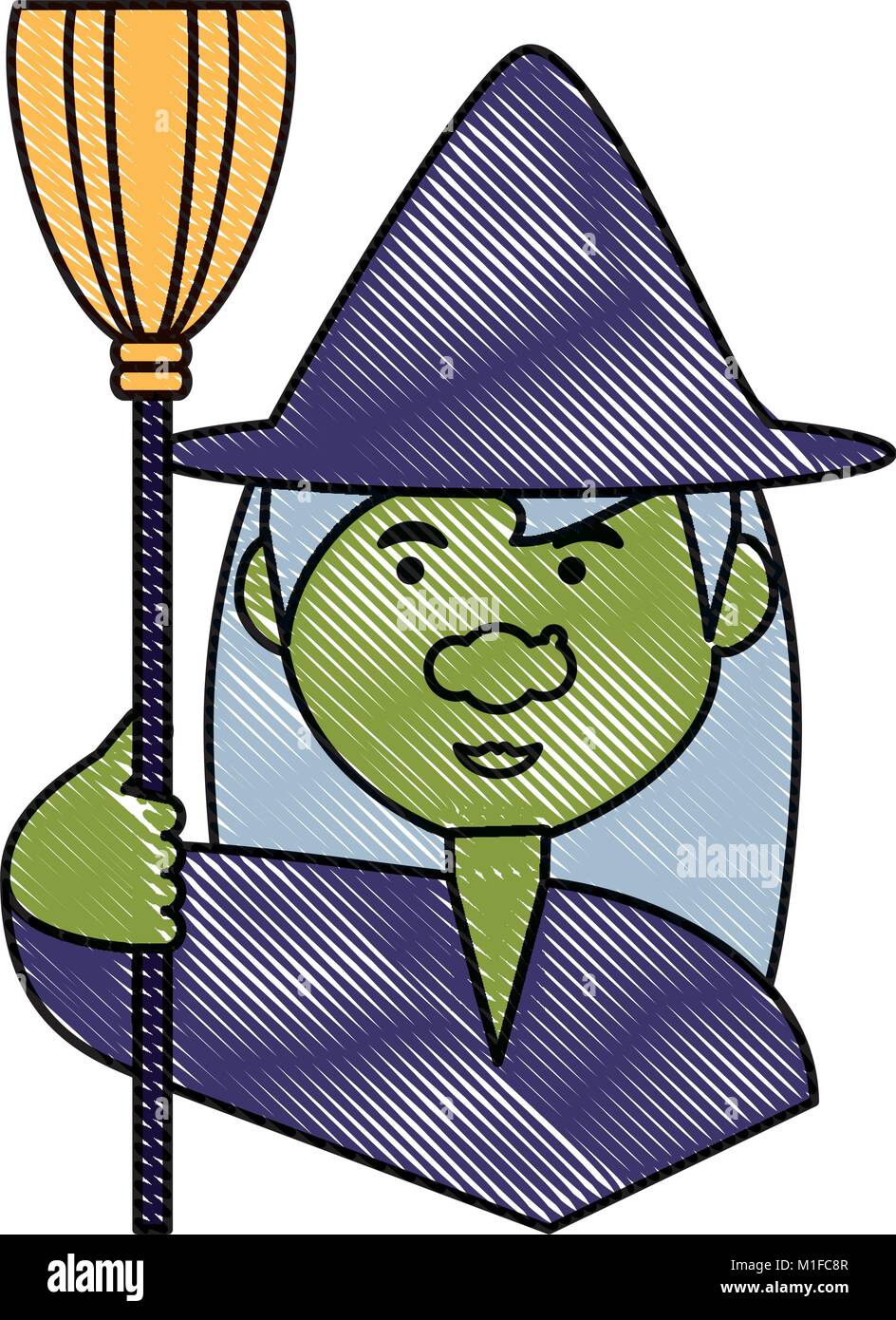 cartoon witch icon Stock Vector Image & Art - Alamy