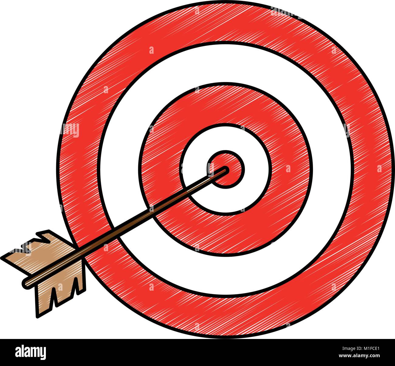 target with arrow icon Stock Vector Image & Art - Alamy
