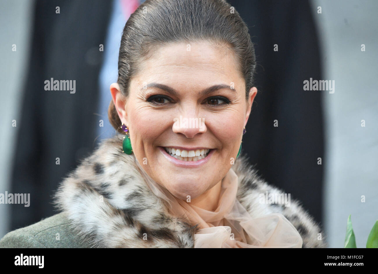Crown Princess Victoria of Sweden walks from the Royal Palace of ...