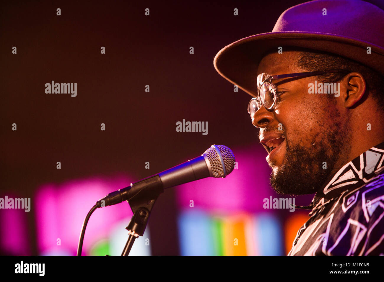 The American singer, songwriter and musician Daniel Wilson performs a ...