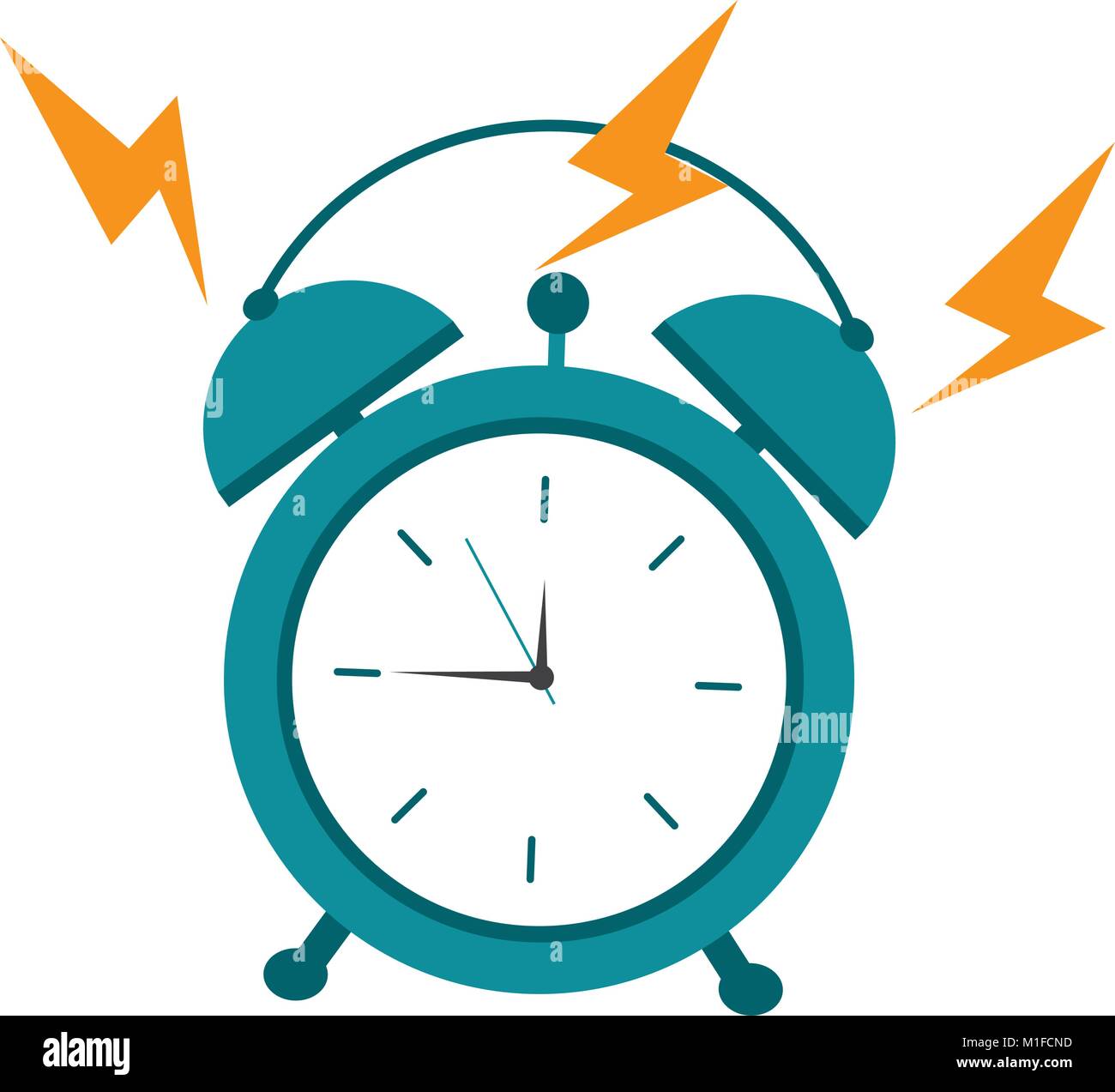 round clock alarm wake up ring icon Stock Vector Image & Art - Alamy