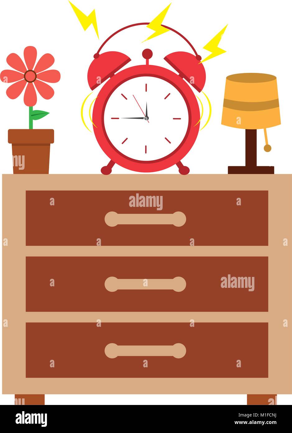 Flower pot cabinet Stock Vector Images - Alamy