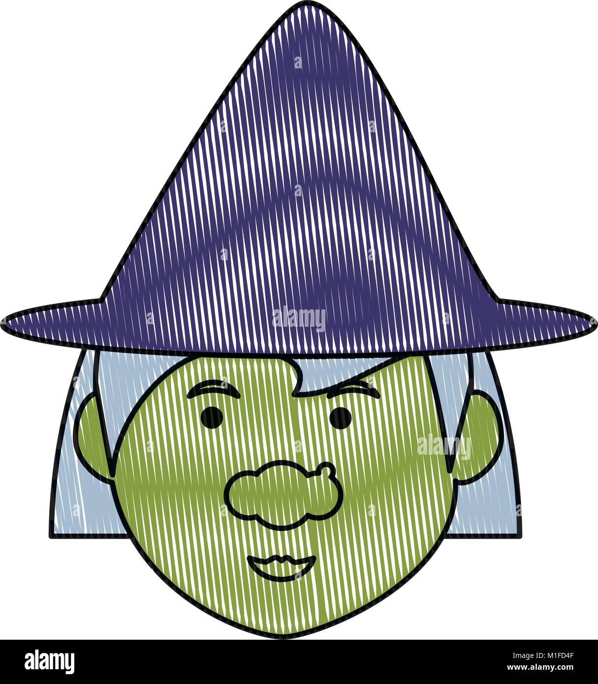 cartoon witch icon Stock Vector Image & Art - Alamy